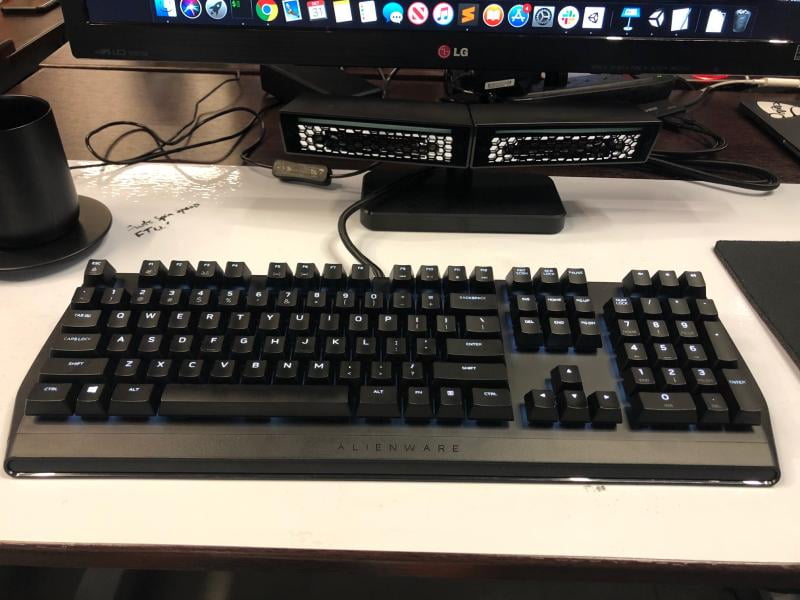 Alienware - AW310K Mechanical Gaming Keyboard AW310K: Cherry MX Red ...