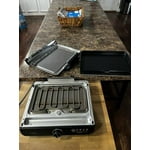 Ninja Sizzle GR100 Smokeless Indoor Kitchen Grill with Nonstick Grill ...