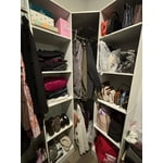 Homieasy Corner Closet System with 12 Shelves, 40" Large Corner Closet ...