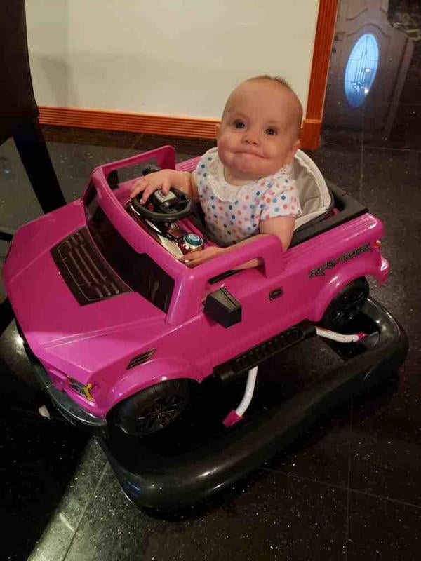 Pink Ferrari Baby Walker
