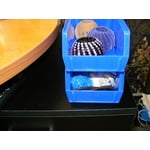 Akro-Mils Stackable Storage Bins, AkroBins Stacking Organizer, 7"x4"x3 ...