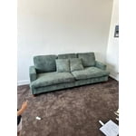 "Neche 87"" 3-Seater Corduroy Sofa with Extra Deep Seats, 2 Pillows ...