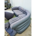 Intex Inflatable Corner Sofa with Lounge Chair & Ottoman Set (2 Pack ...