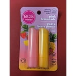 eos Sunset Sips Lip Balm Stick- Pink Lemonade & Guava Berry Punch, 0.14 ...