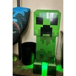 Minecraft Creeper Mini Fridge 8L - Gaming Cooler with 2 Doors, Ambient ...