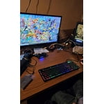 Onn+ Wired LED Gaming Keyboard with Backlit RGB Rainbow Zones, 104-Key ...