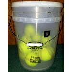 Free Shipping! Athletic Works Softballs Set of 12 in 5-Gallon Bucket ...