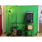 Bower Green Screen Fabric Backdrop for Streaming, Gaming, Broadcasting ...