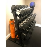 CAP Barbell 3-Tiered Dumbbell Storage Weight Rack, 51-inch - Walmart.com