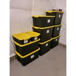 Sterilite 4 Gallon Black Stacker Tote, 2 Piece - Walmart.com