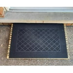 Mainstays Rubber Doormat for Entryways with Raised Rubber Pins for Dirt ...