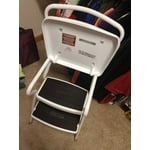 COSCO Stylaire Retro Chair + Step Stool with Flip-Up Seat (Teal, one ...