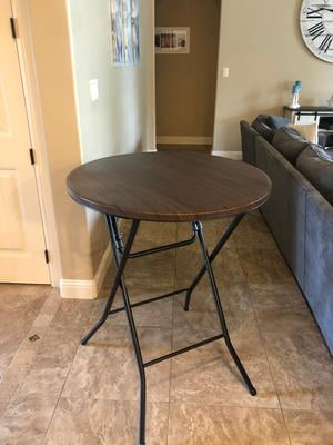 Mainstays 31 inch round high top folding table store