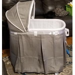 Badger Basket Wishes Oval Bassinet, Gray - Walmart.com
