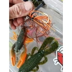 Googan Bandito Bug 4'' Watermelon Red Flake 7pk Soft Plastic Fishing ...