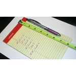 Universal Perforated Ruled Writing Pad, 5 x 8, Canary, 50 Sheets, Dozen ...