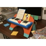 Battat Mini Musician's Piano with Color-Coded Keys and Music, Toddler ...