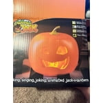 Mindscope Jabberin' Jack Animated Talking Pumpkin with Built-in Speaker ...