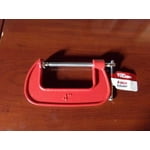 Hyper Tough 4-inch C-Clamp with Steel Threaded Screw and Swivel Jaw Pad ...