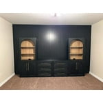 Mopio Blake Storage Cabinet with Hutch, Sideboard Buffet Cabinet with ...