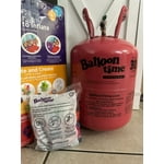 Balloon Time 9.5in Helium Tank Kit - Includes 30 Assorted Latex ...