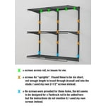 Rubbermaid Garage FastTrack Rail Shelf Kit, 16-Piece, Black - Walmart.com