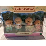 Calico Critters Toy Poodle Family, Set of 4 Collectible Doll Figures ...