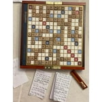 WS Game Company Original Classic Family Scrabble Deluxe Travel Edition ...
