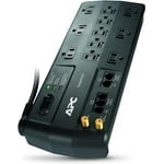 APC Power Supply 11-Outlet Surge Protector with Telephone, DSL, Coaxial ...