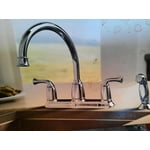 Moen Banbury Chrome Two-Handle High Arc Kitchen Faucet with Side ...