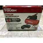 Hyper Tough 3 Gallon Oil Free Portable Air Compressor, 100PSI, Red ...
