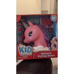 Kid Connection Unicorn Styling Head Toy Play Set, Blue Eyes, Multi ...