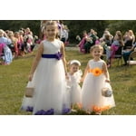 Toddler Girl White Sandals Size 8 Easter Flower Girl Dress Shoes Open ...