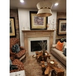 8 Light Pendant-Bleached Natural Rope/Patinaed Brass Finish Capital ...