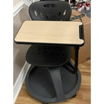 Free Shipping! Emma + Oliver Dark Gray Mobile Desk Chair - 360° Tablet ...