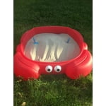 Step2 Crabbie Sandbox for Children's Outdoor Play, Red Plastic with ...