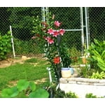 Garden Craft 48in H Molded White Plastic Step-in Post, Fence Post ...