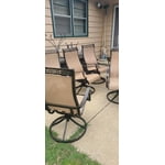 Hanover Manor 7-Piece Outdoor Dining Set with Swivel Rockers - Walmart.com