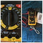 Ever Start Digital Multimeter 300 Volt with LCD Display, Test Light ...