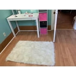 Mainstays Solid Grey Fur Flokati Accent Rug 30x46 in - Walmart.com