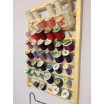 48-Spool Sewing Thread Rack, Wall-Mounted Sewing Thread Holder with ...