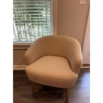 Mainstays Curved Textured Chair, Beige - Walmart.com
