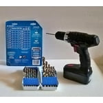 HART 21-Piece Titanium Drill Bit Set with Protective Storage Case ...