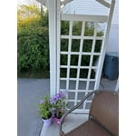 Dura-Trel Cambridge Large 6-ft. Vinyl Arch Trellis for Backyard, Patio ...