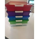 Storex Paper Storage Container, 12x12 Craft Supplies Box, Stack & Store ...