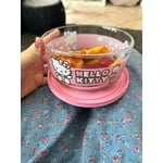 Pyrex Hello Kitty 4-Cup Round Glass Storage Container with Pink ...
