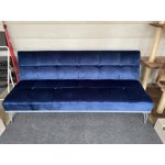 Novogratz Elle Futon, Convertible Sofa Bed and Couch, Pink Velvet ...