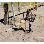 "XtremepowerUS 1500W Electric Post Hole Digger with 6"" Auger Bit Set ...