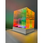 Merkury Innovations Iridescent Infinity Cube Light - Plug-In Multicolor LED Magic Lamp - Walmart.com