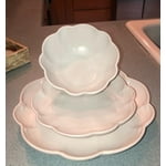 Sango Frill Reactive Stoneware Dinnerware Set, 12-Piece, Blue - Walmart.com